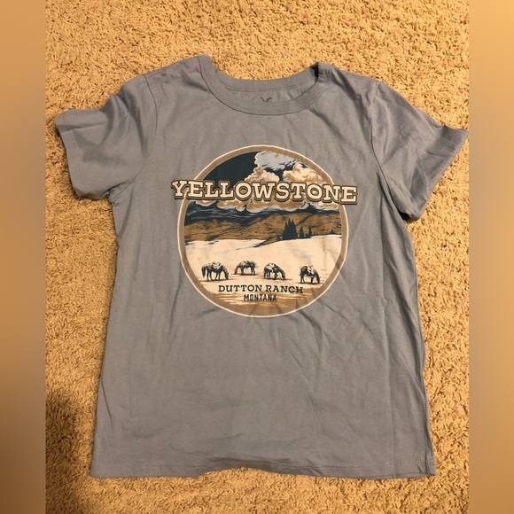 Tops | Yellowstone Dutton Ranch Blue T Shirt | Poshmark